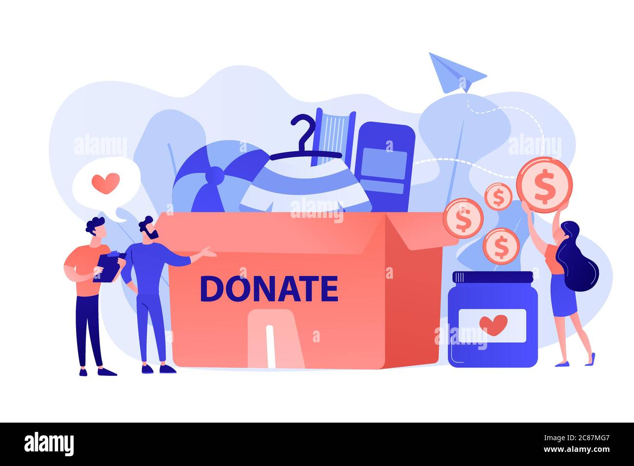 Donation concept vector illustration Stock Vector Image & Art - Alamy