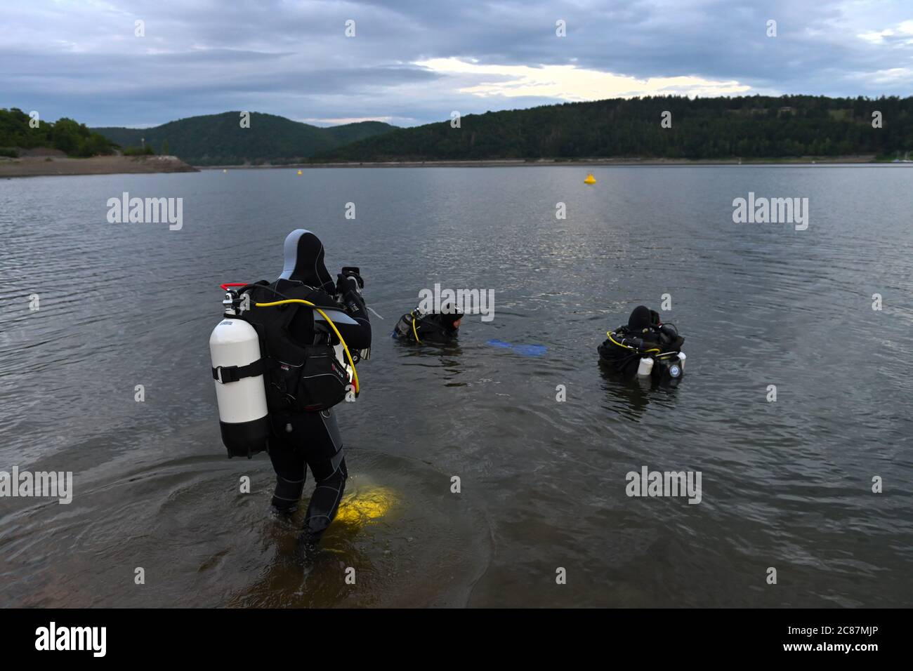 Waldeck, Germany. 09th July, 2020. Students and teachers of the Kassel ...