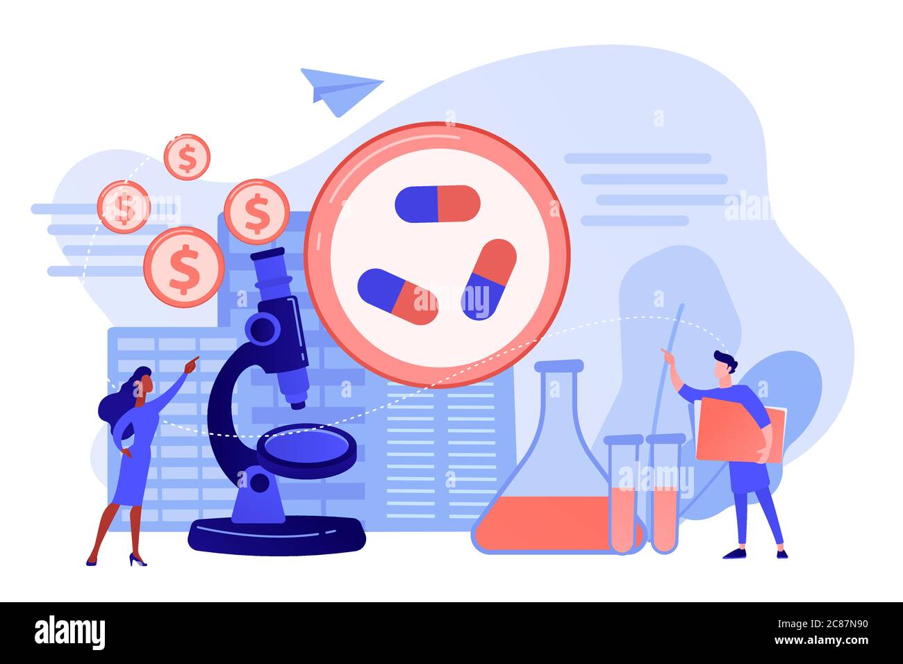 Pharmacological business concept vector illustration Stock Vector Image ...