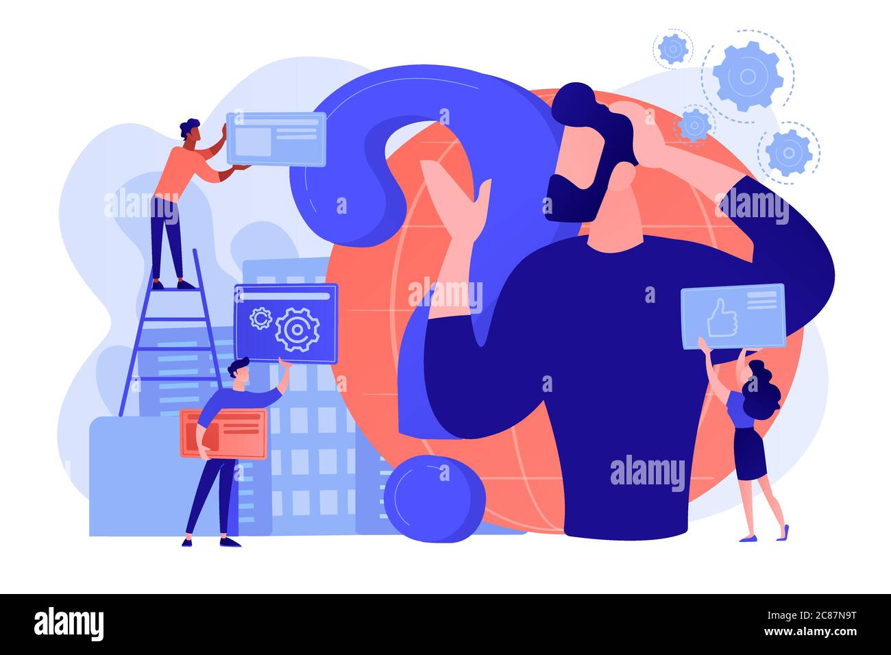 Role of media cartoon Stock Vector Images - Alamy