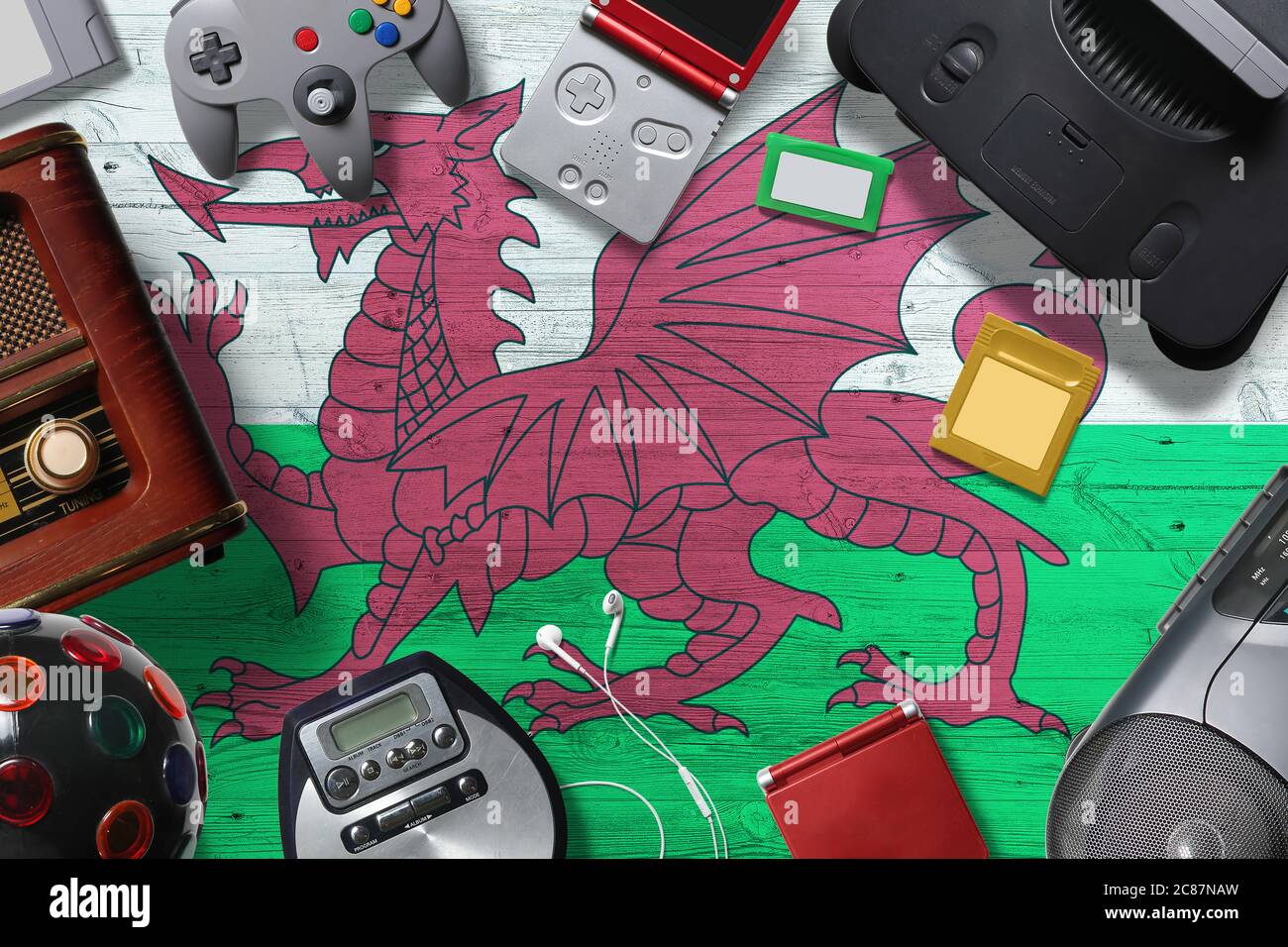 Digital welsh flag hi-res stock photography and images - Alamy