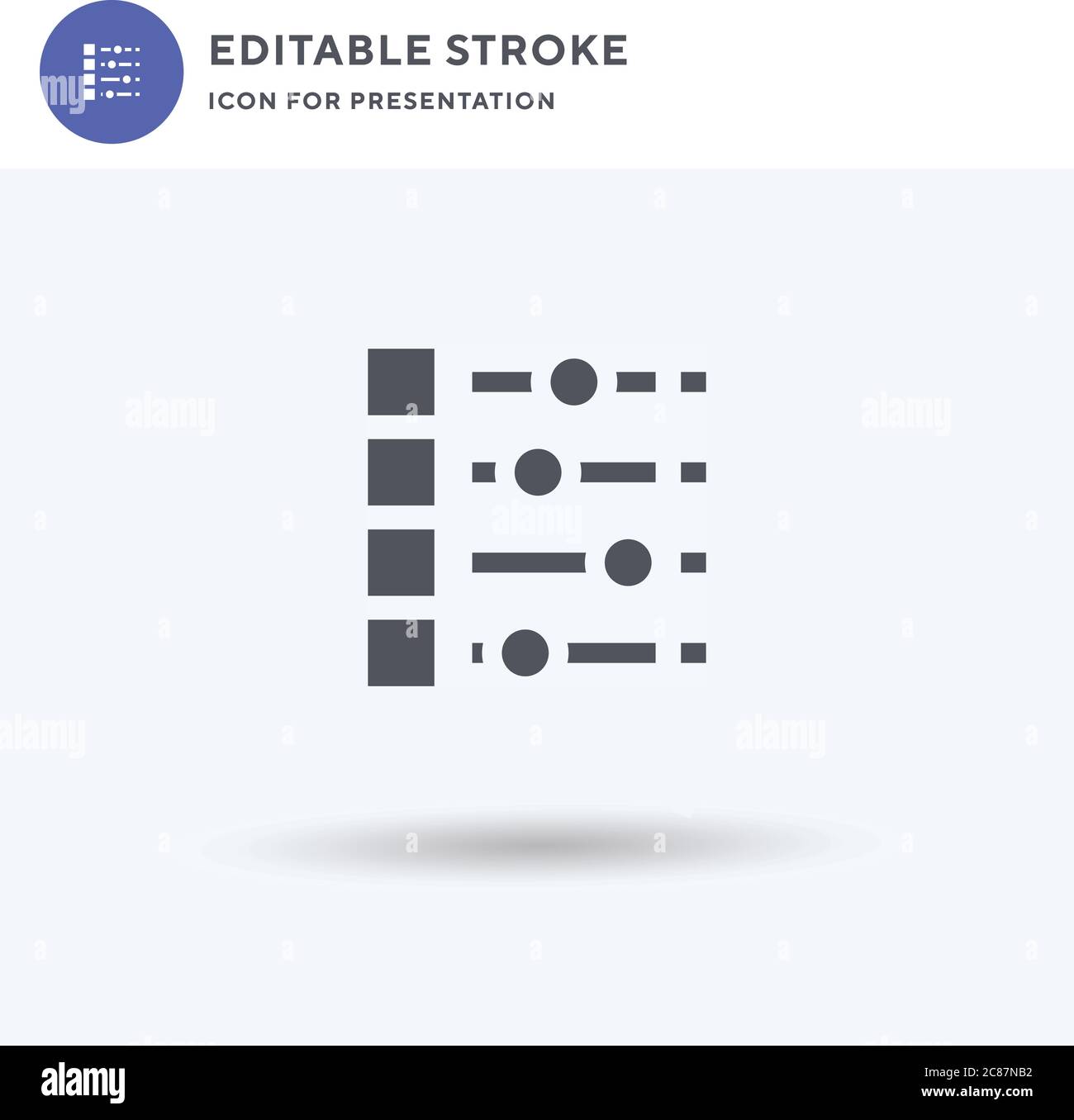 Configuration icon vector, filled flat sign, solid pictogram isolated ...