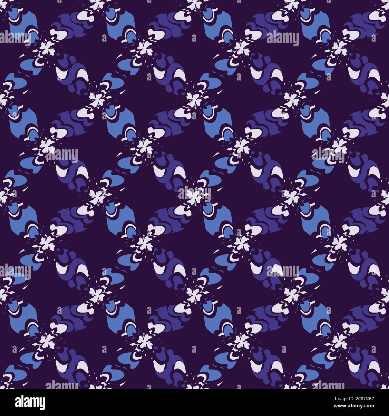 purple floral grid seamless vector pattern Stock Vector Image & Art - Alamy