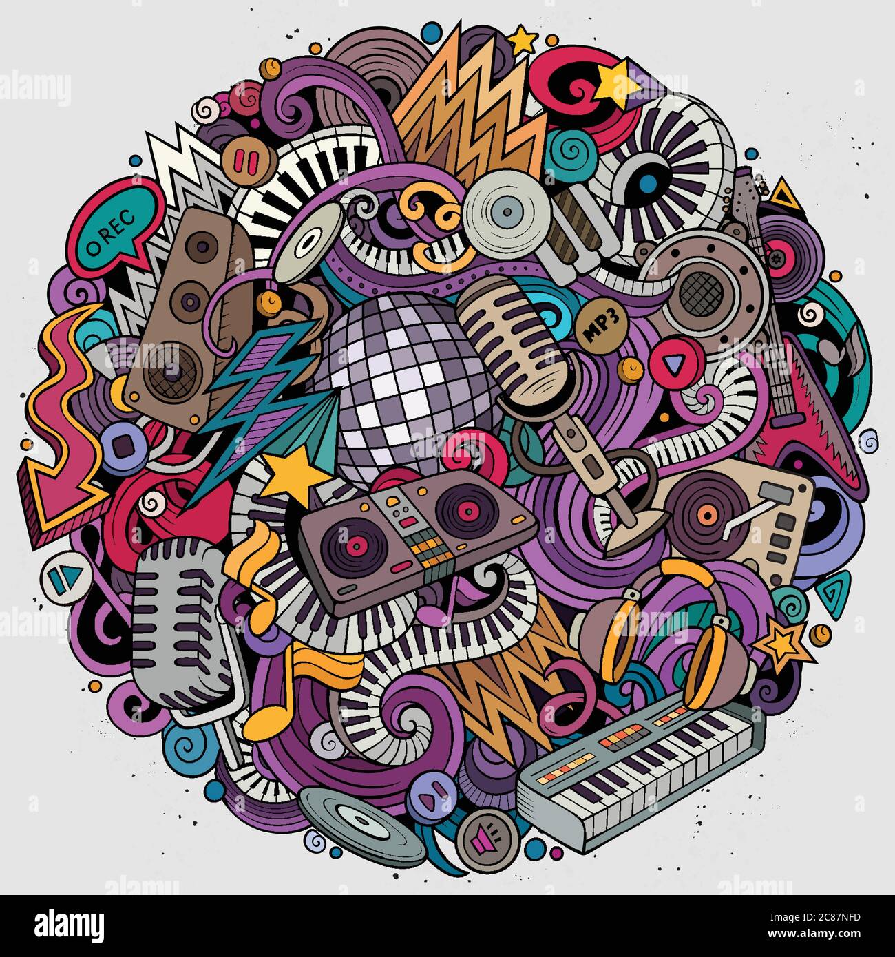 Color pop art cassette Stock Vector Images - Alamy