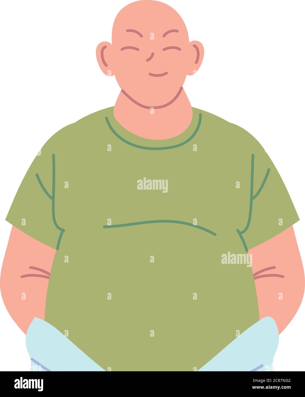 asian and plus size man cartoon design, Male person people human social ...