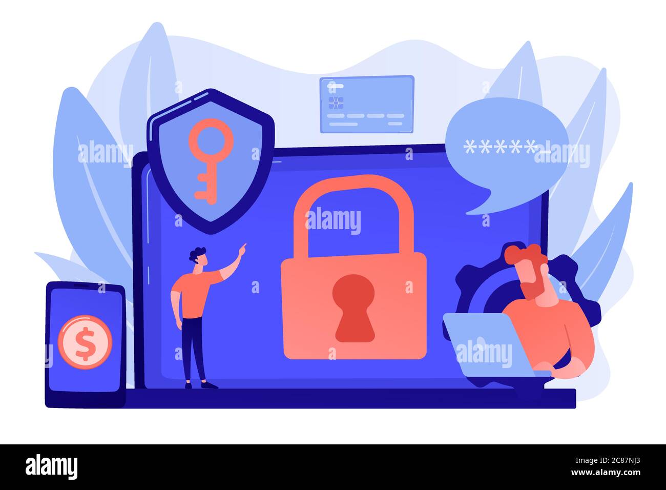 Cyber security software concept vector illustration Stock Vector Image ...