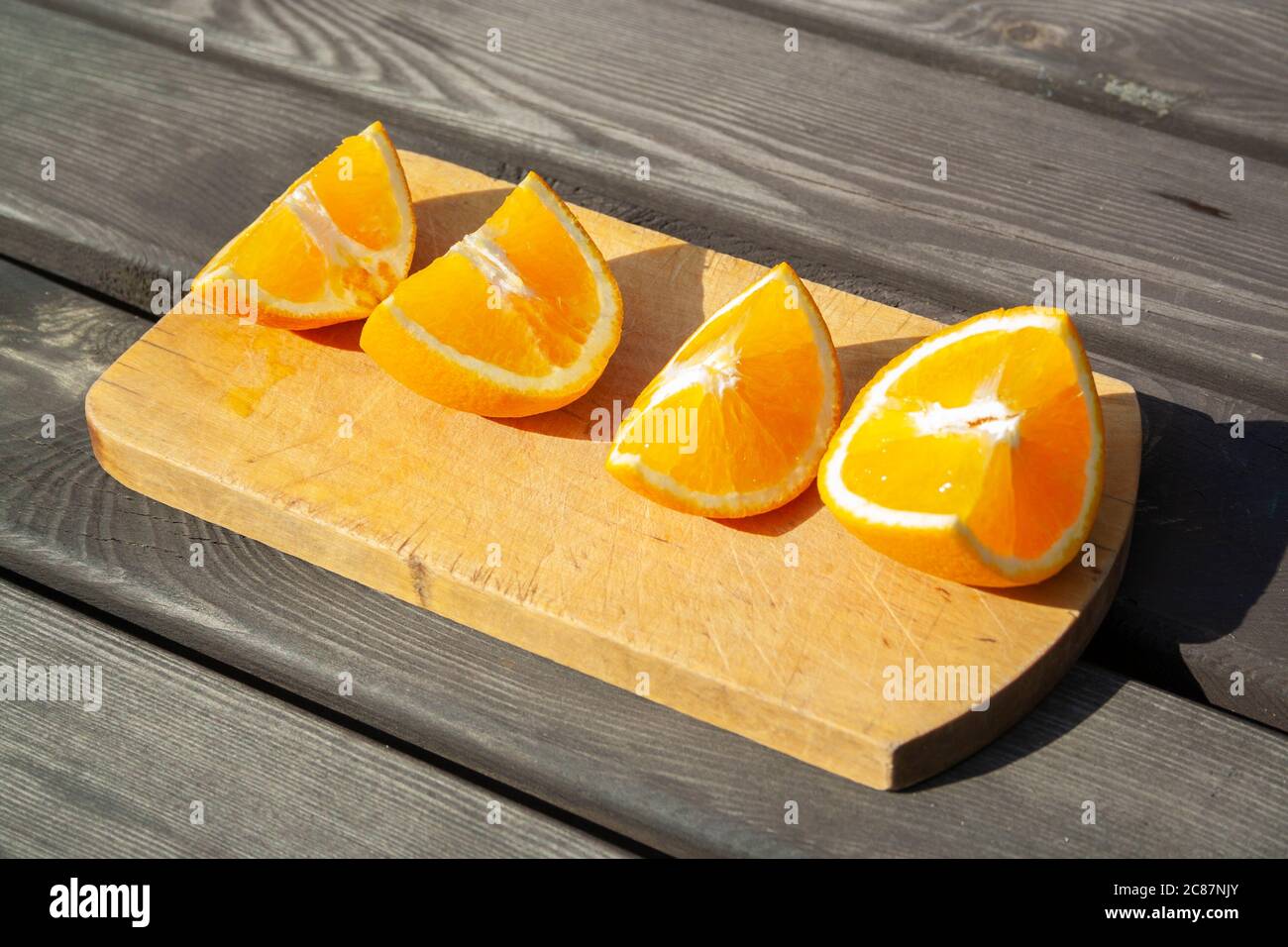 Pieces of orange hi-res stock photography and images - Alamy