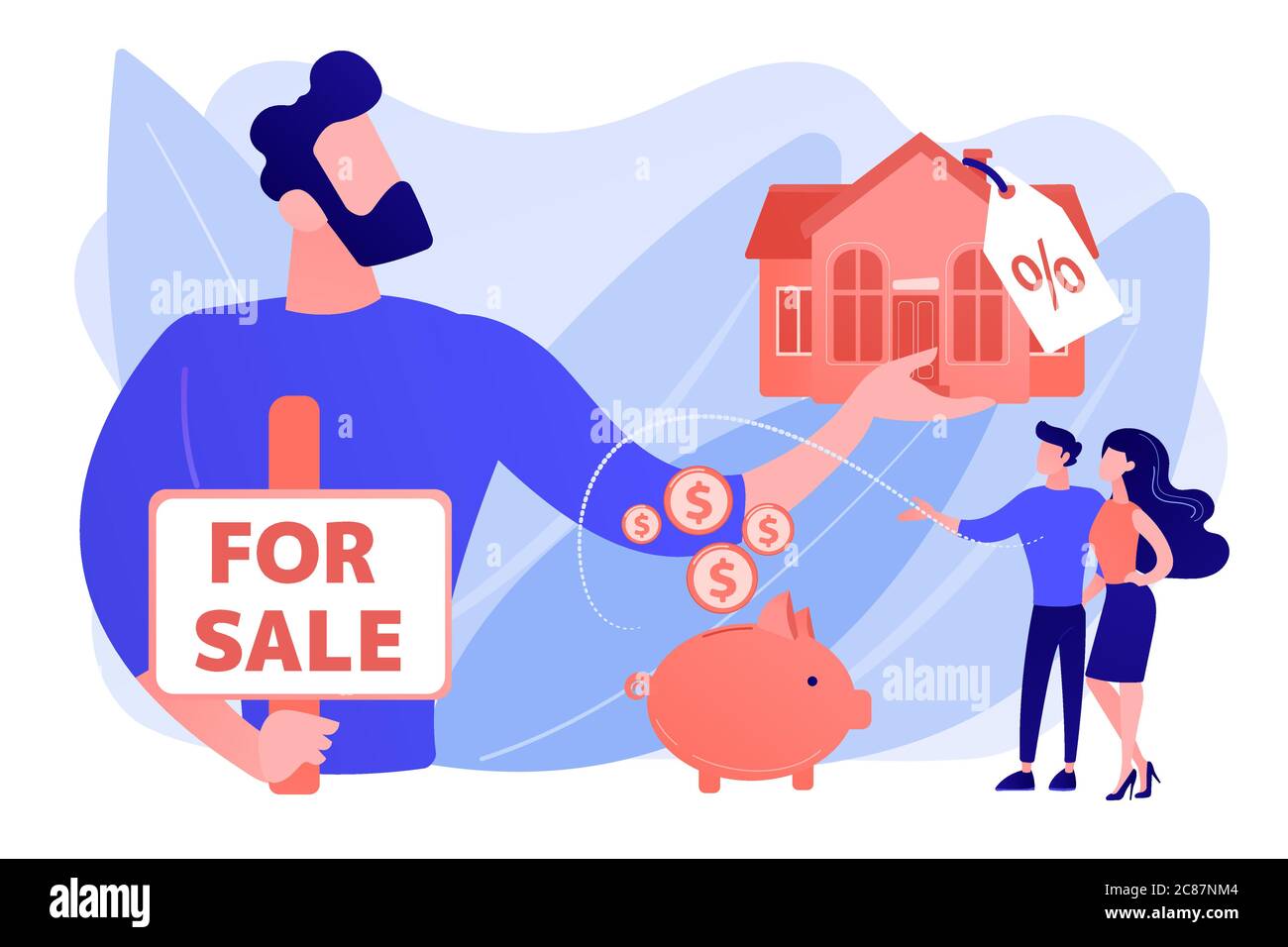 House for sale concept vector illustration Stock Vector Image & Art - Alamy
