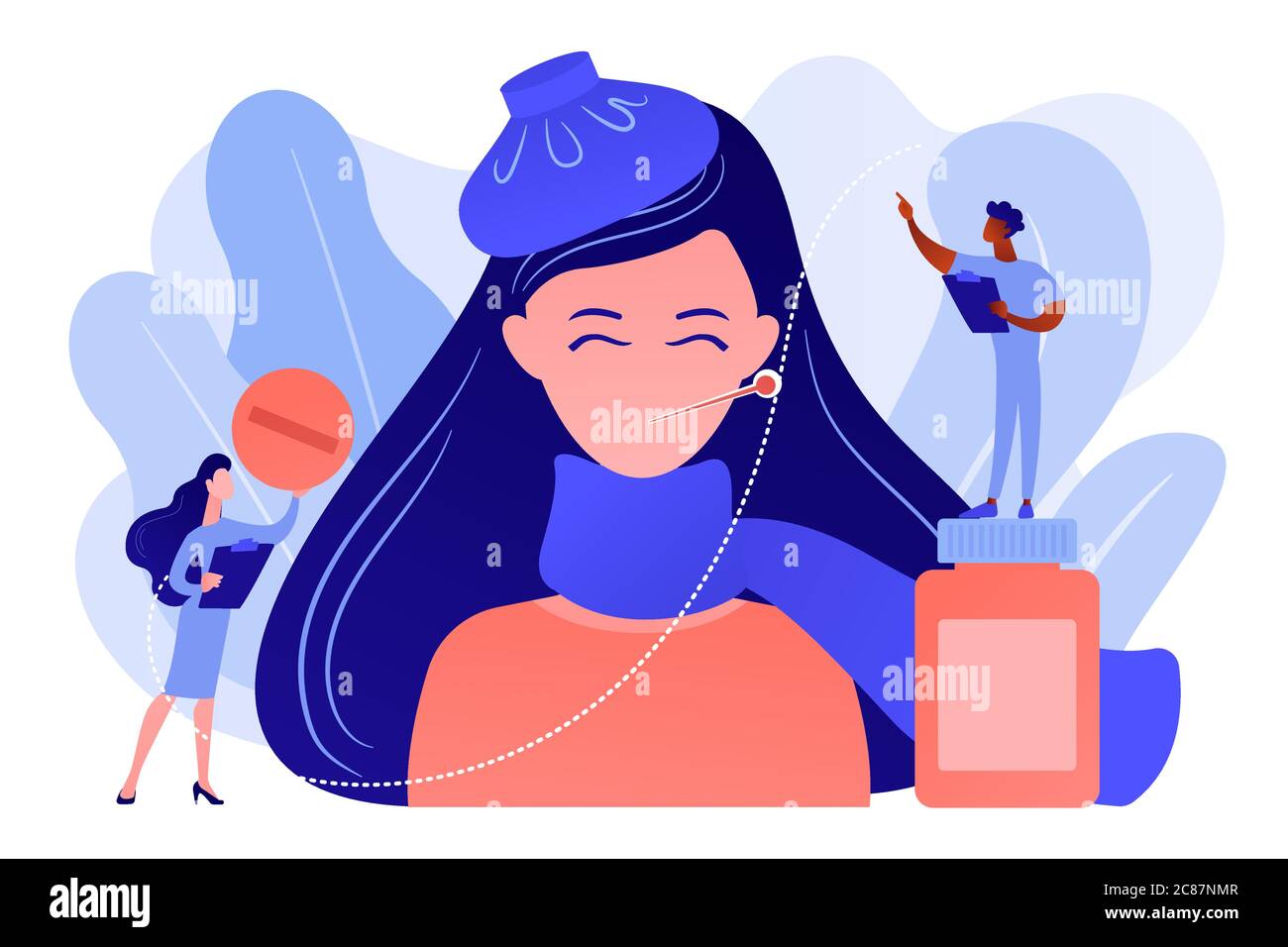 Seasonal flu concept vector illustration Stock Vector Image & Art - Alamy