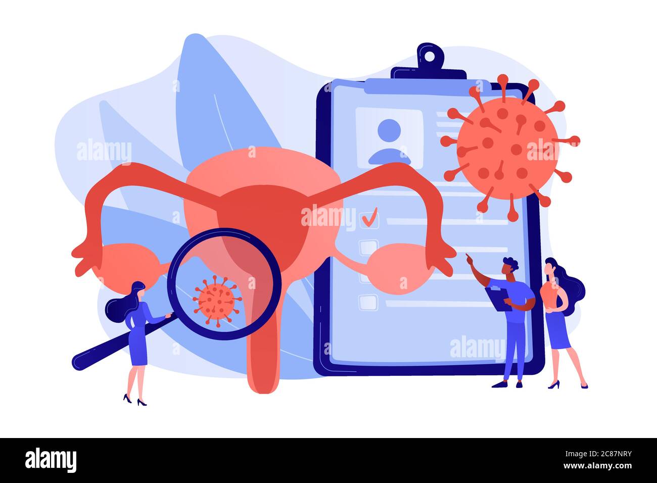 Human papillomavirus HPV concept vector illustration Stock Vector Image ...