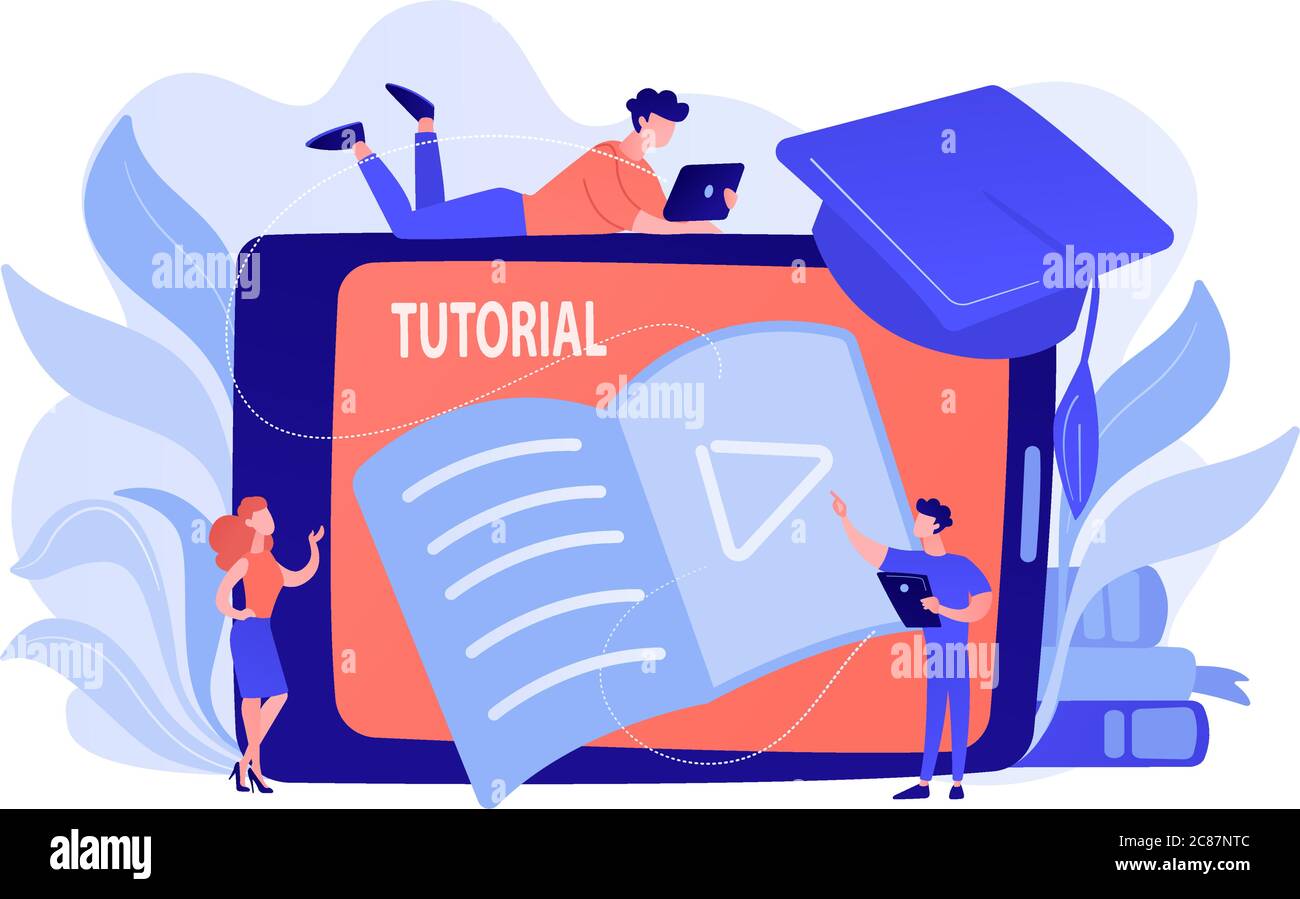 Video tutorial Stock Vector Images - Alamy