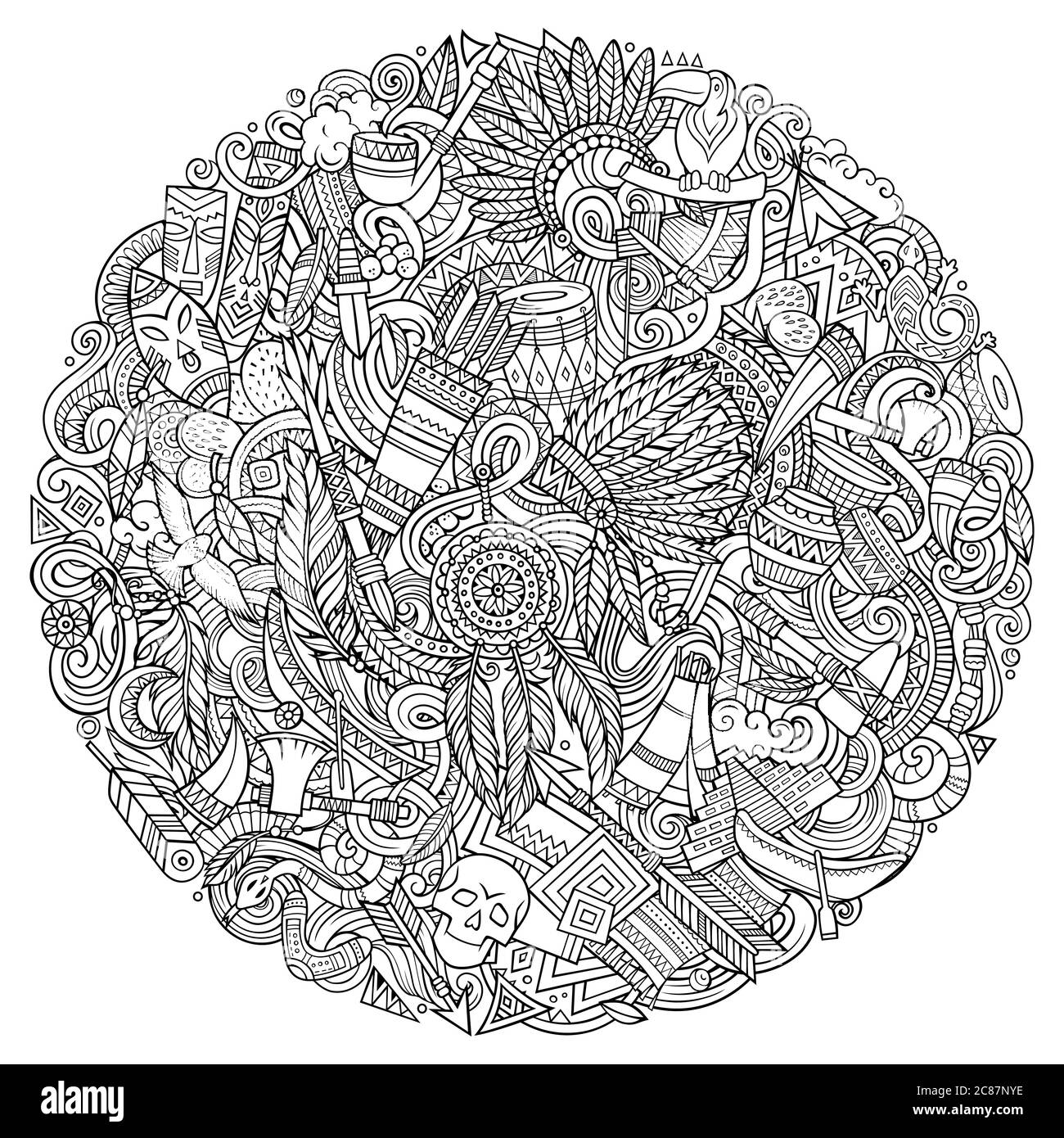 Hand drawn western vector Black and White Stock Photos & Images - Alamy