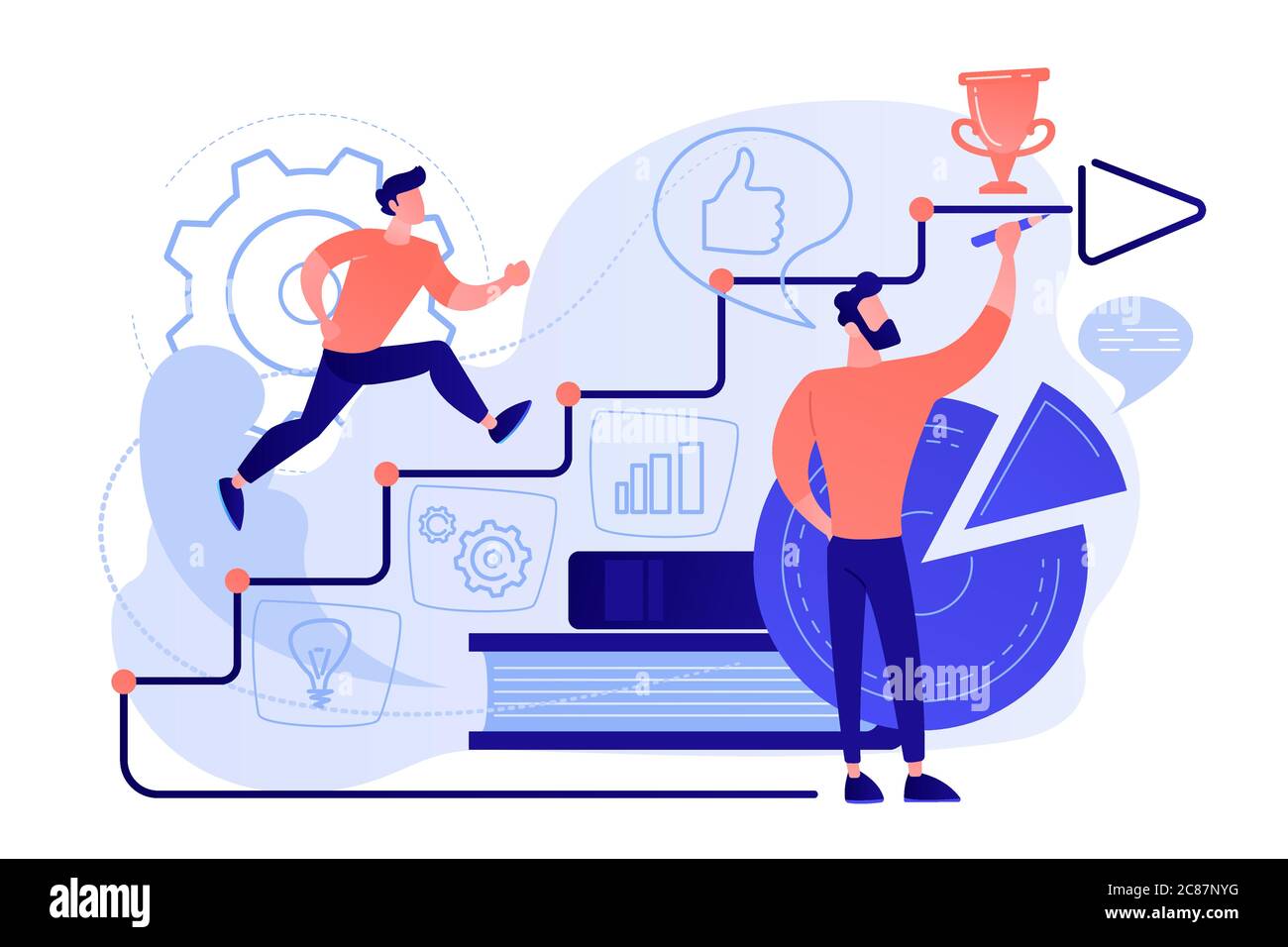 Business coaching concept vector illustration Stock Vector Image & Art ...