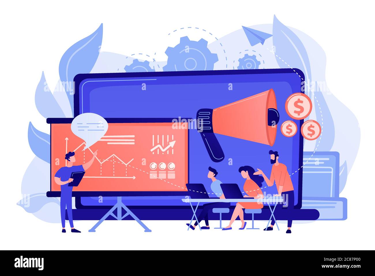 Marketing meetup concept vector illustration Stock Vector Image & Art ...