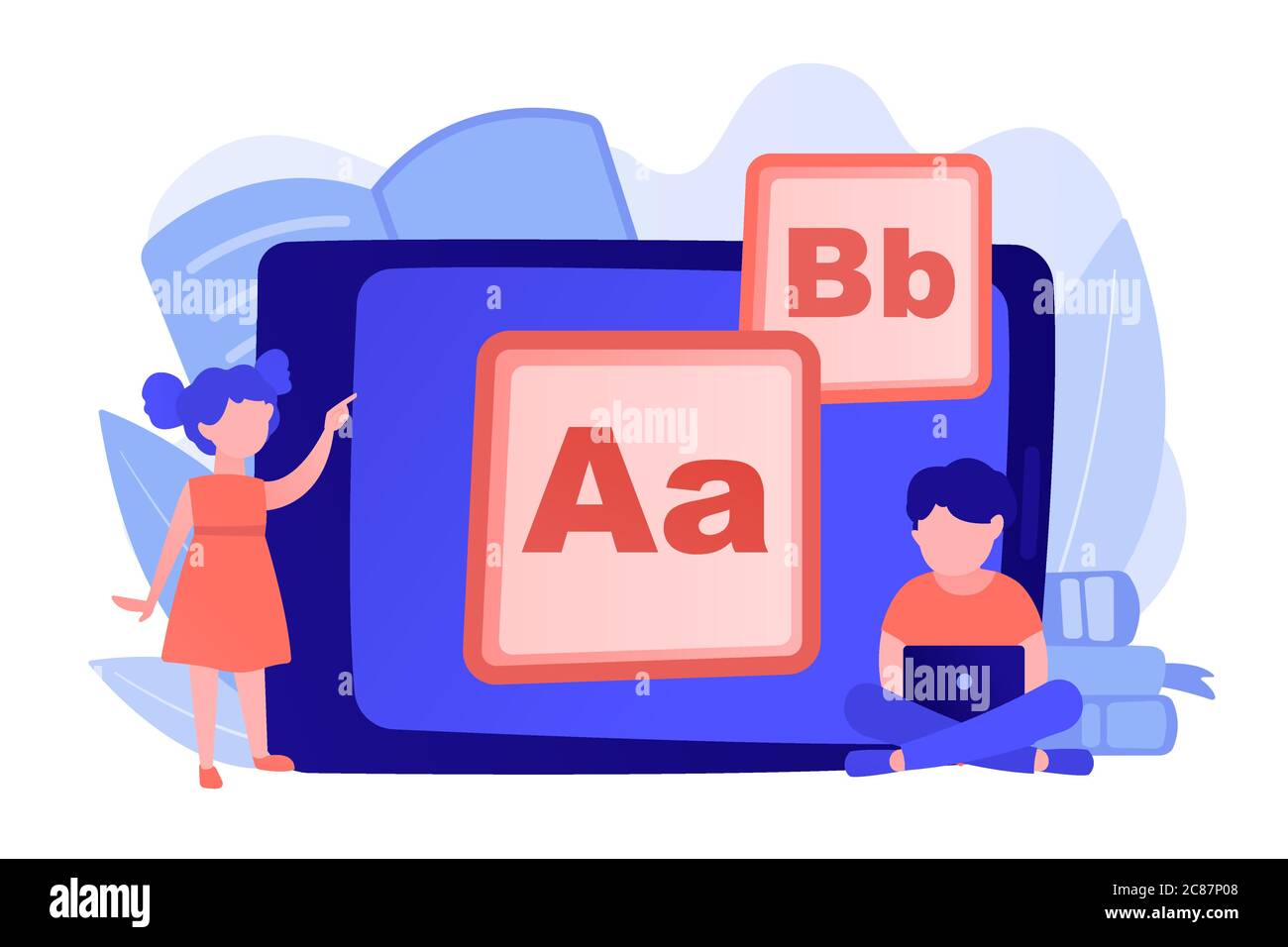 Kids digital content concept vector illustration Stock Vector Image ...