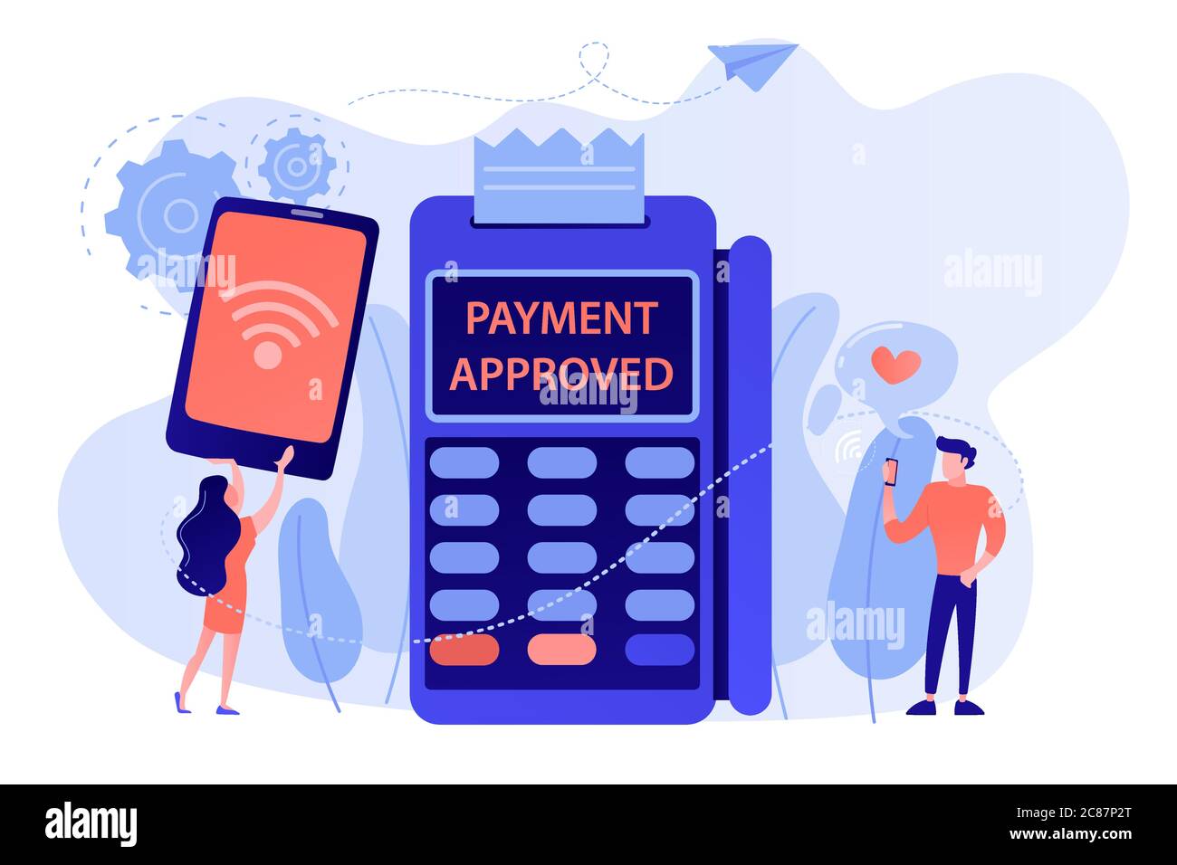 NFC connection concept vector illustration Stock Vector Image & Art - Alamy