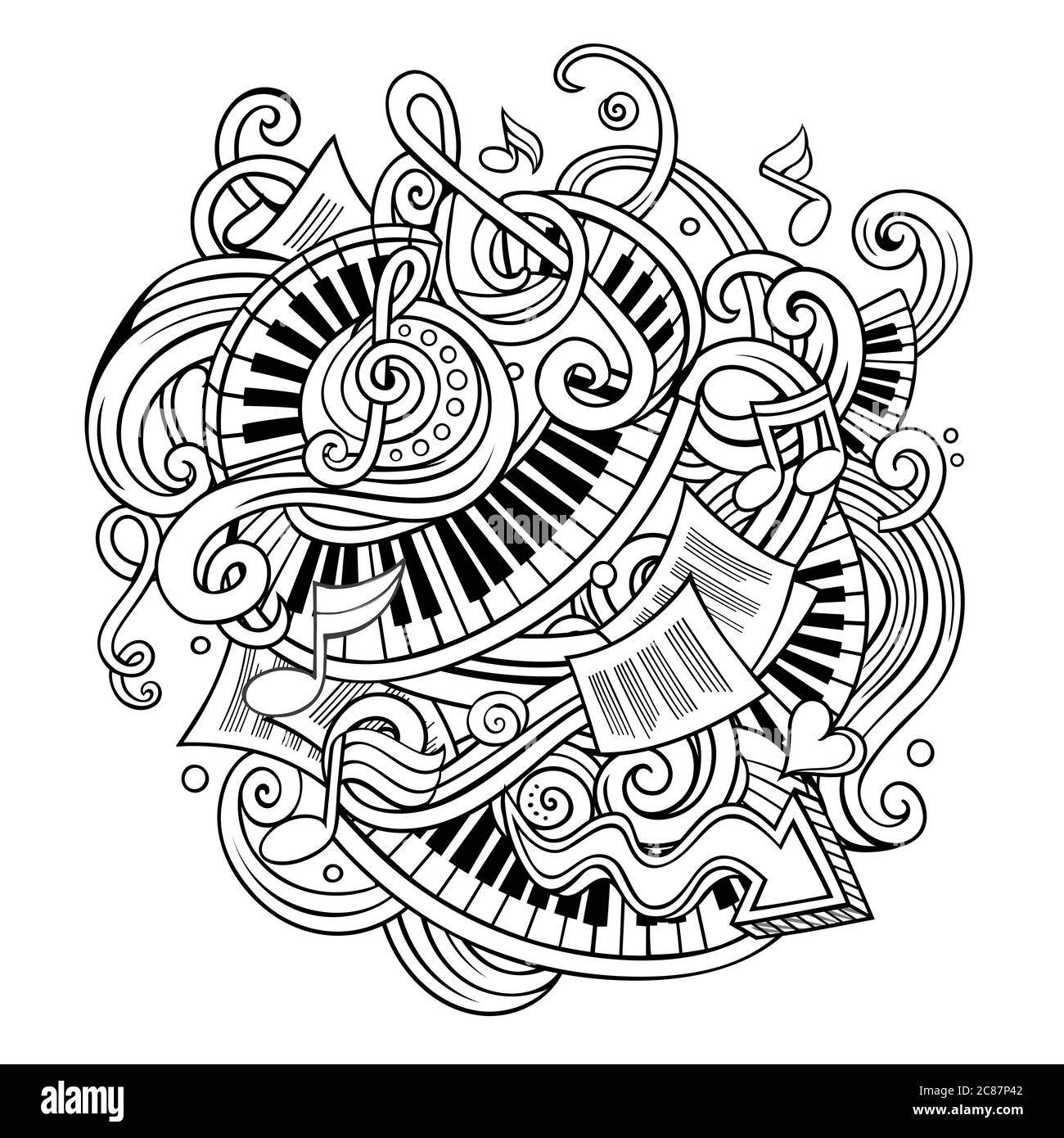 Music fest card Cut Out Stock Images & Pictures - Alamy