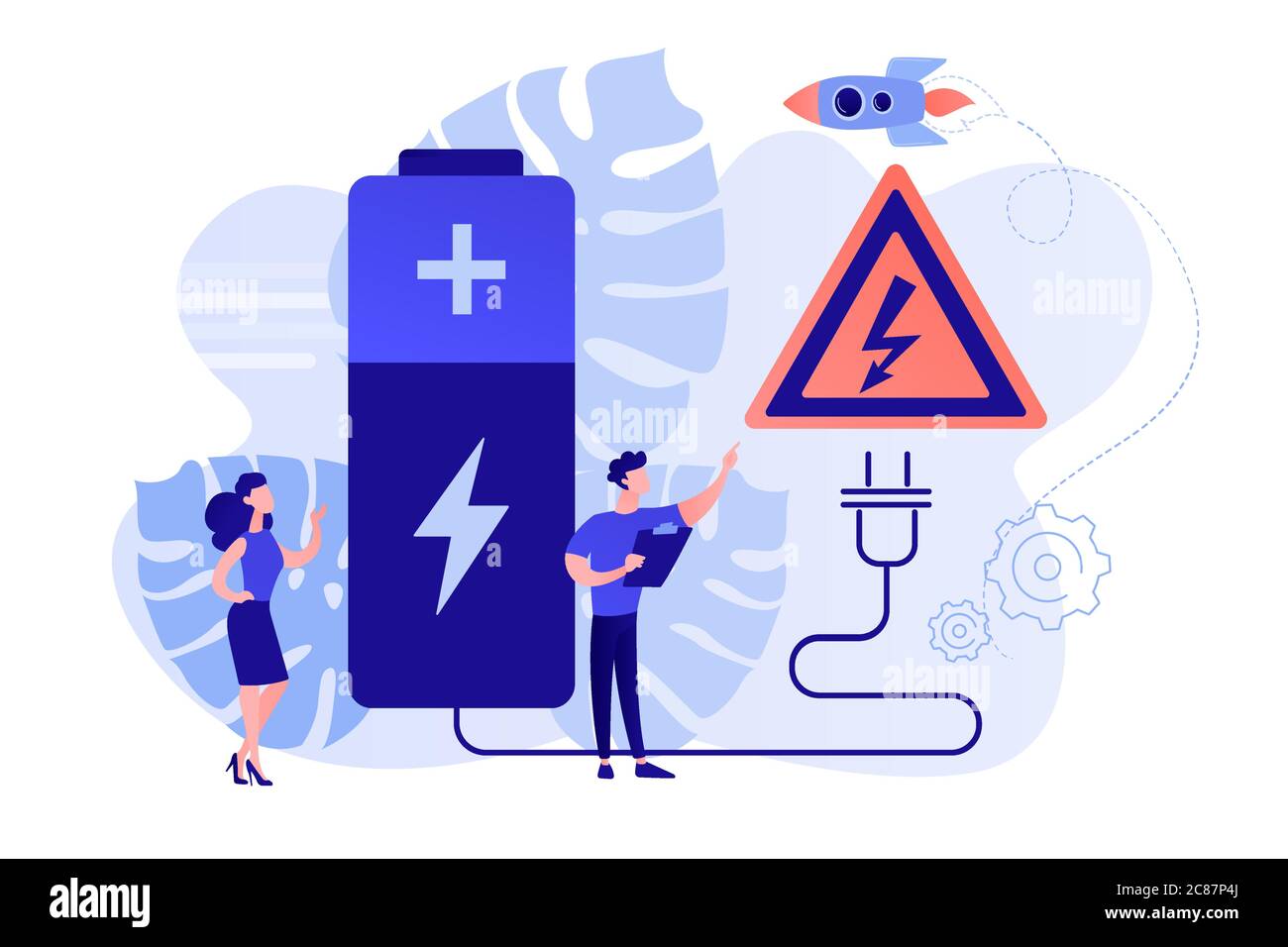 Safety battery concept vector illustration Stock Vector Image & Art - Alamy