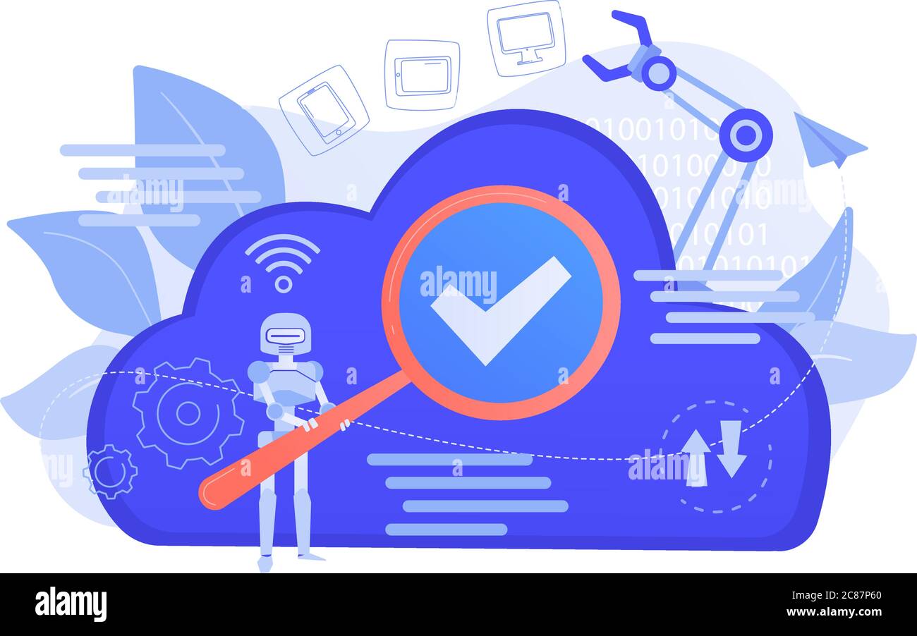 Cloud robotics concept vector illustration Stock Vector Image & Art - Alamy