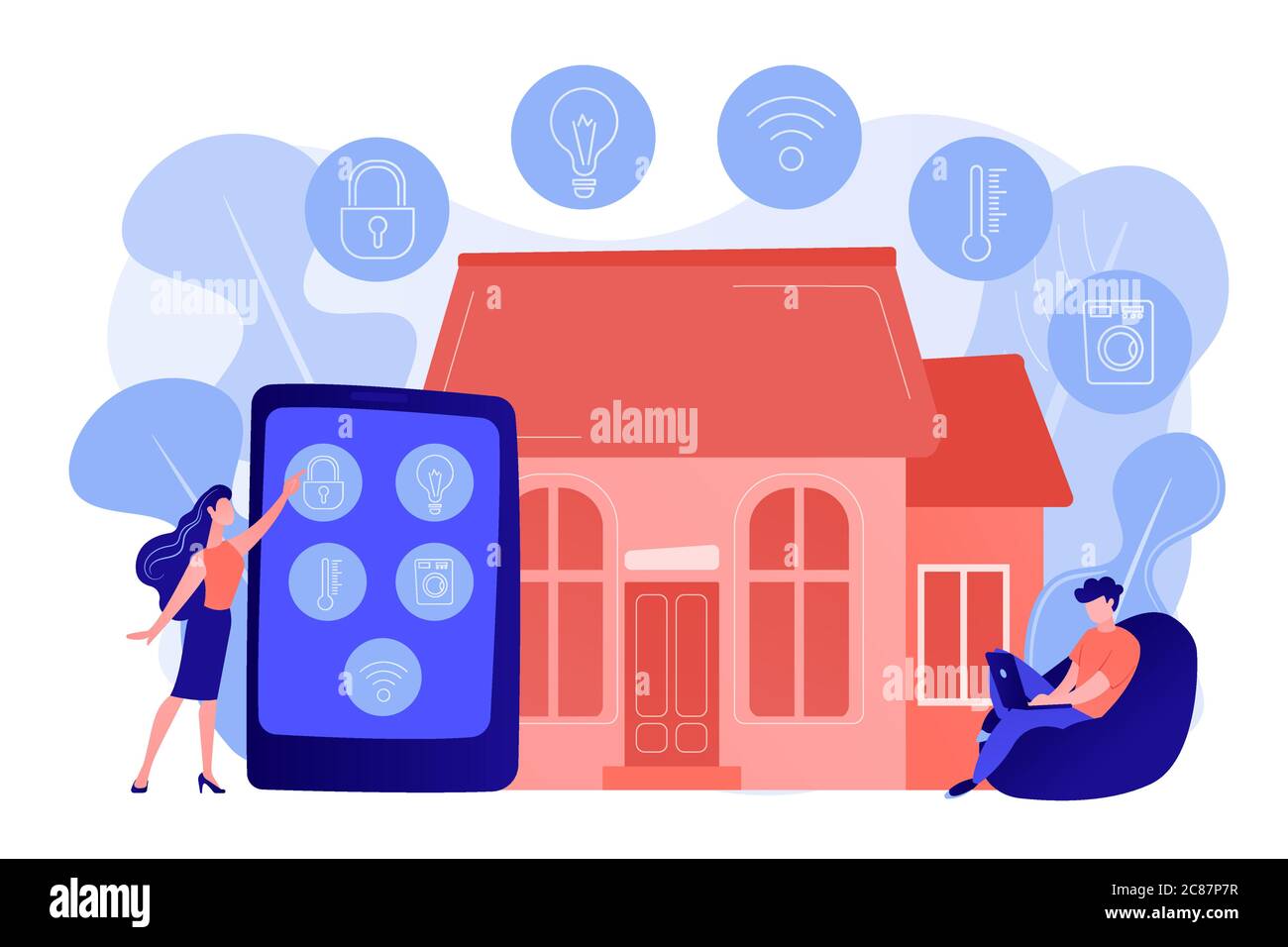Smart home concept vector illustration Stock Vector Image & Art - Alamy