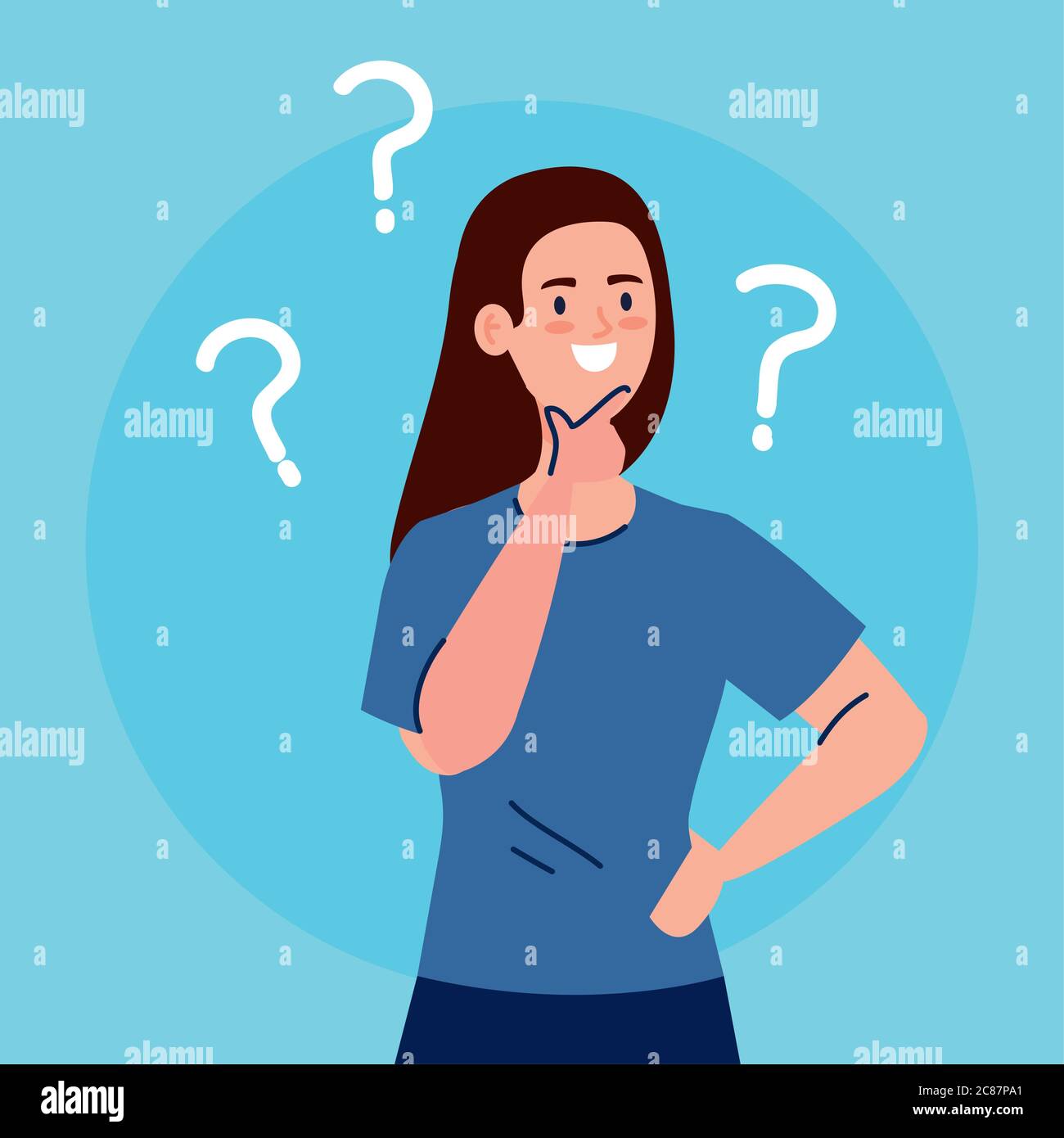 Funny problem solving Stock Vector Images - Alamy