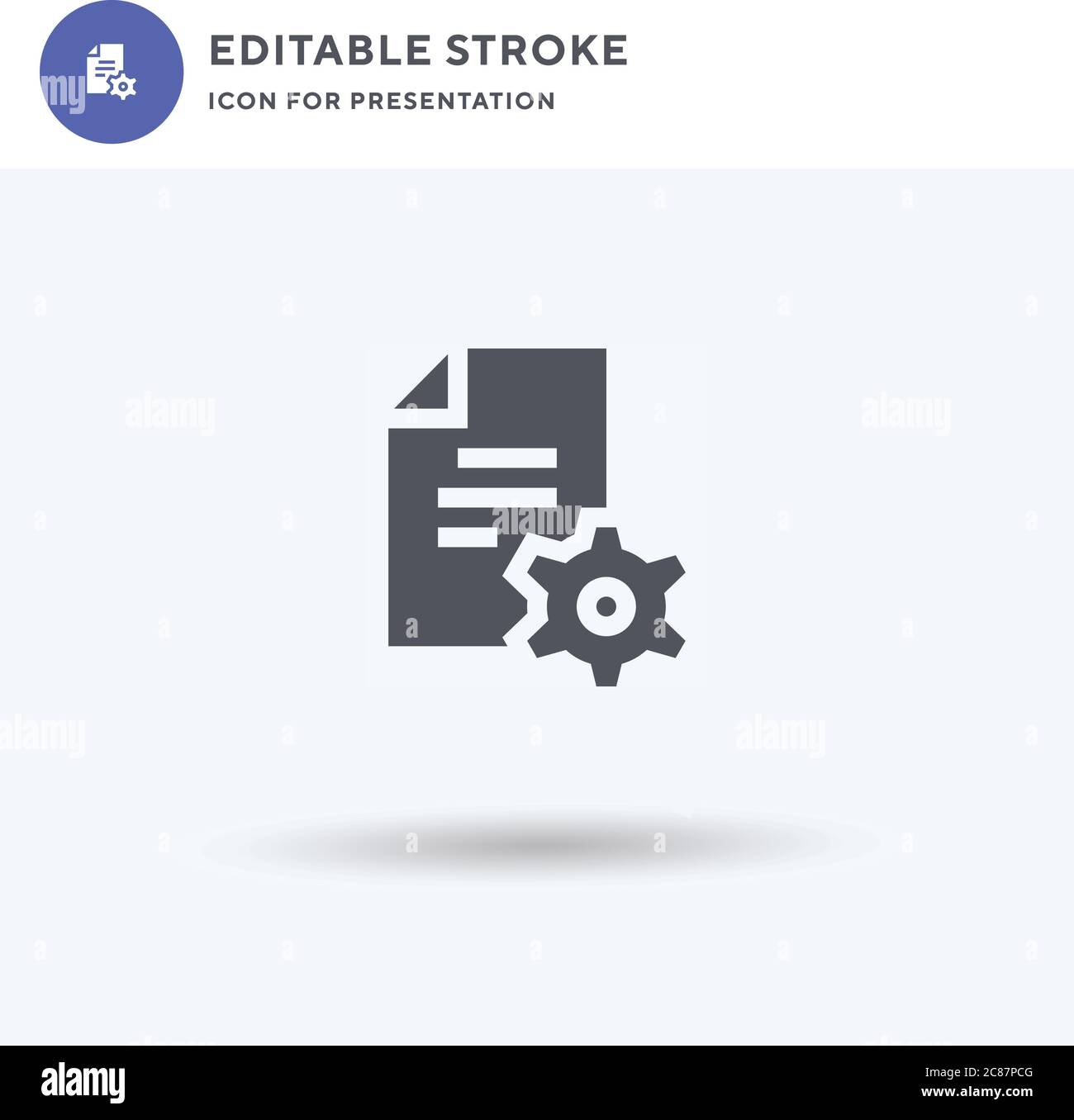 Content Management icon vector, filled flat sign, solid pictogram ...