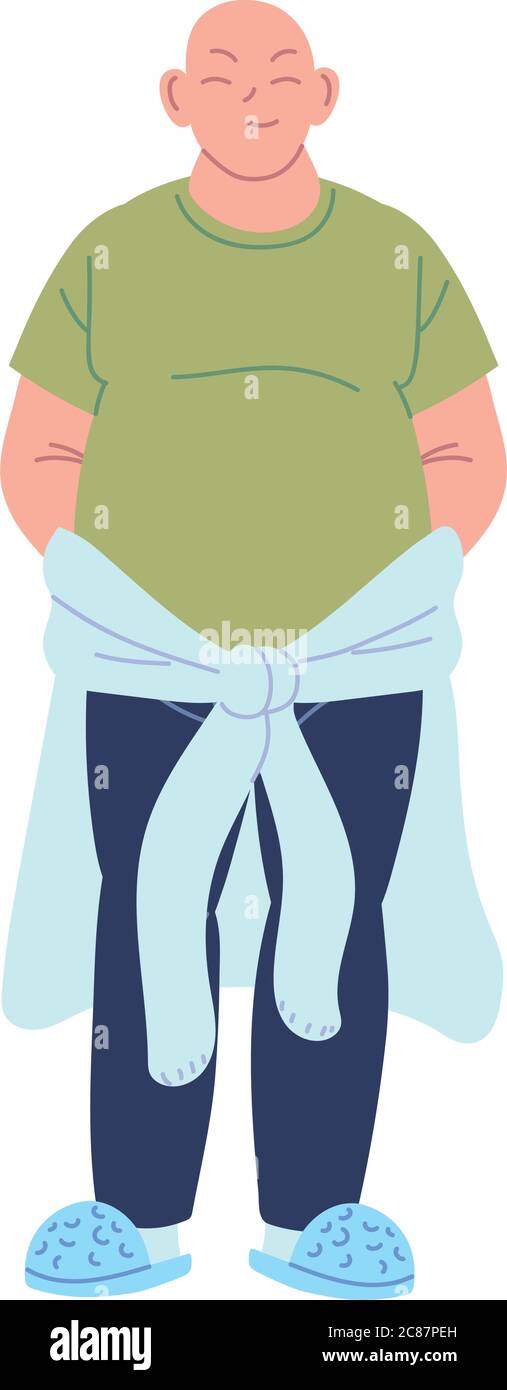 asian and plus size man cartoon design, Male person people human social ...