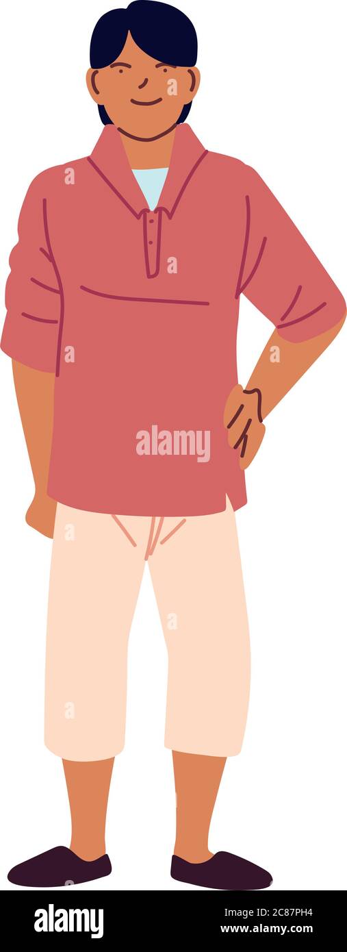 latin man cartoon design, Male person people human social media and ...