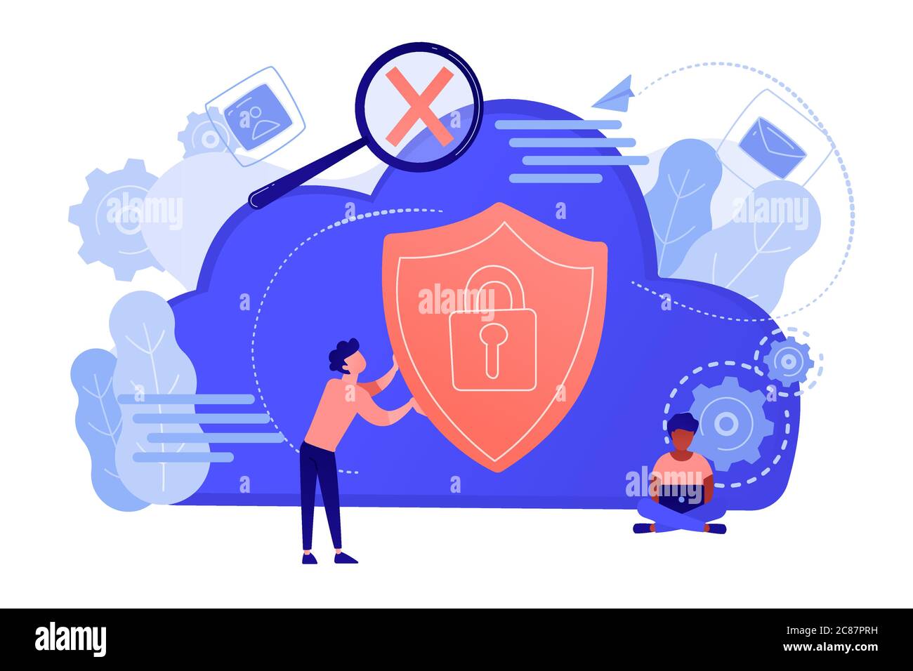 Cloud computing security concept vector illustration Stock Vector Image ... Cloud computing security concept vector illustration Stock Vector Image ...