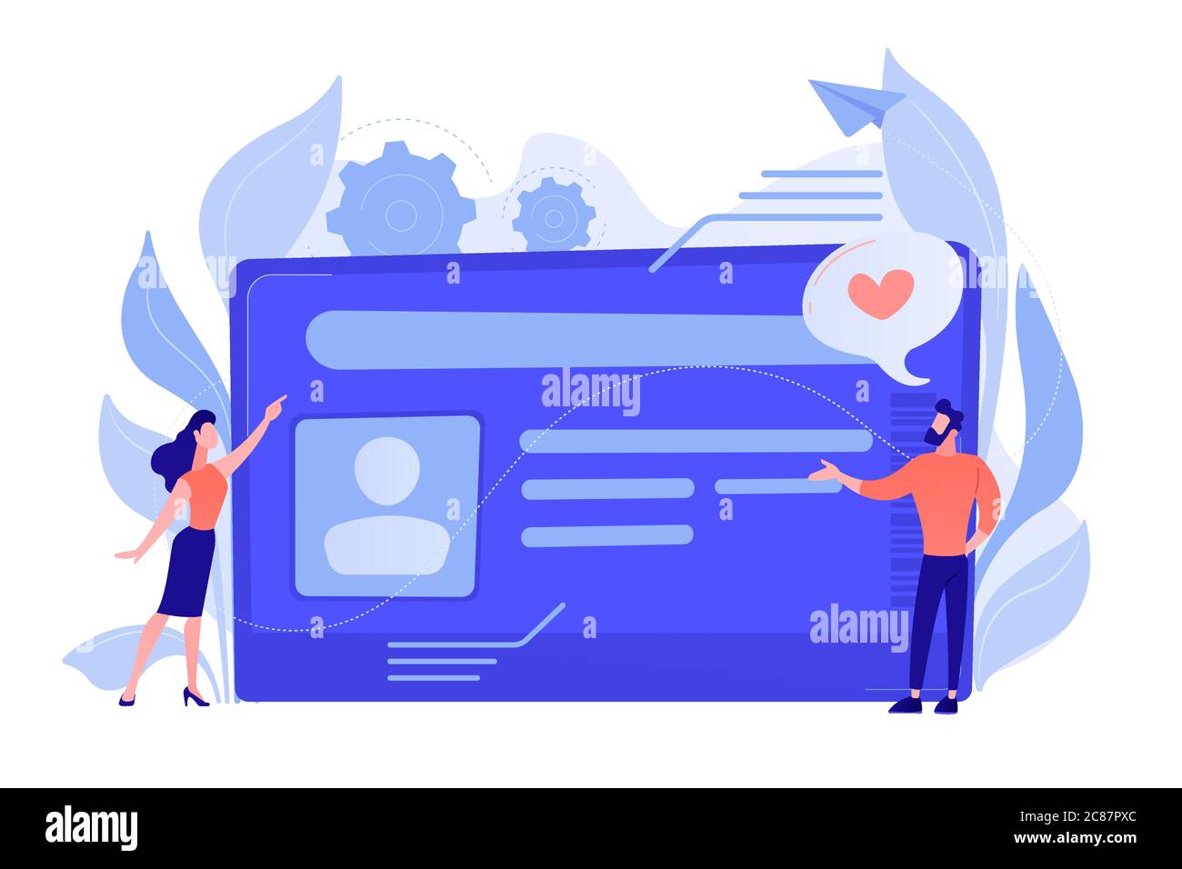 Smart ID card concept vector illustration Stock Vector Image & Art - Alamy