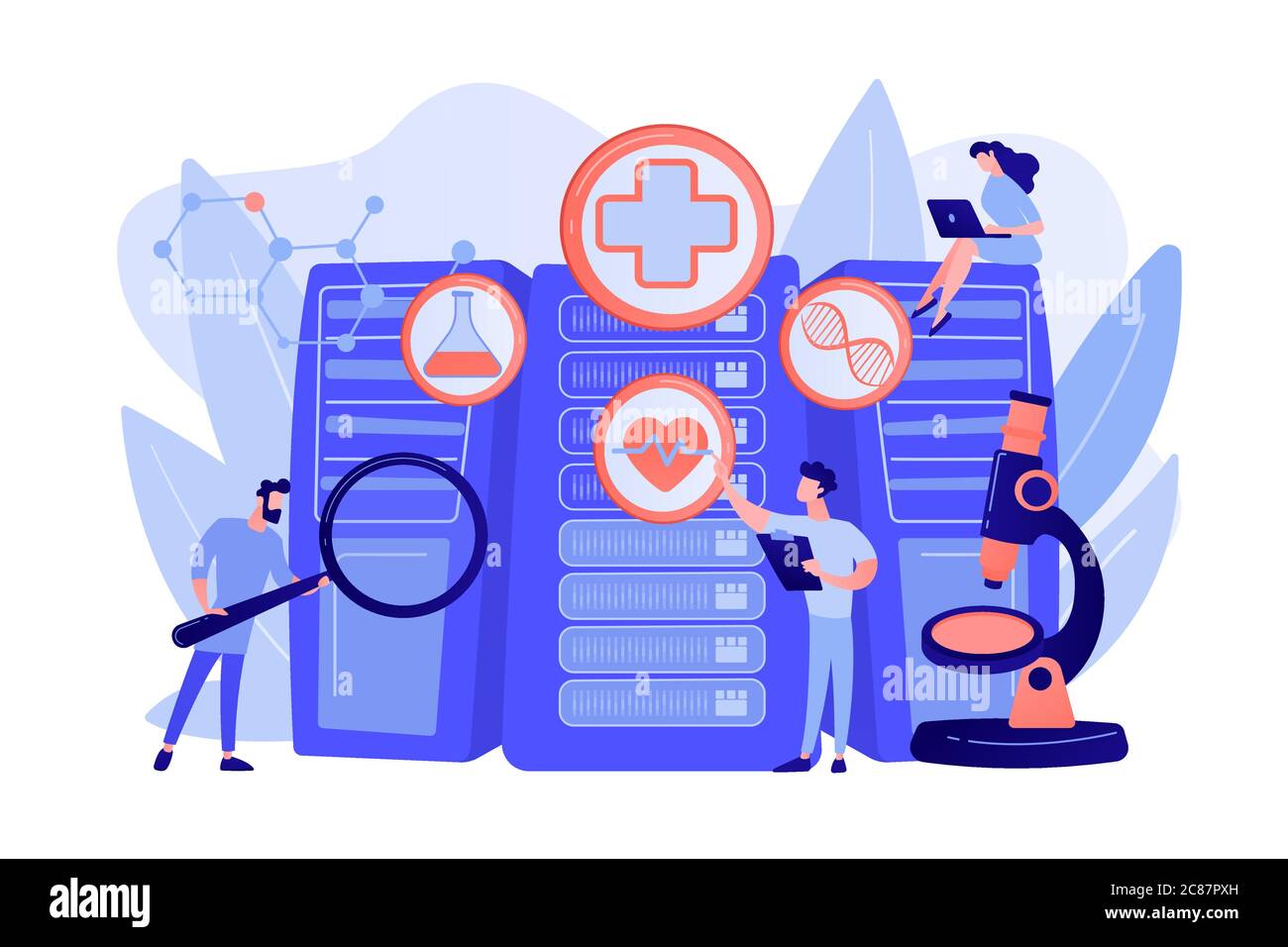 Big data healthcare concept vector illustration Stock Vector Image ...