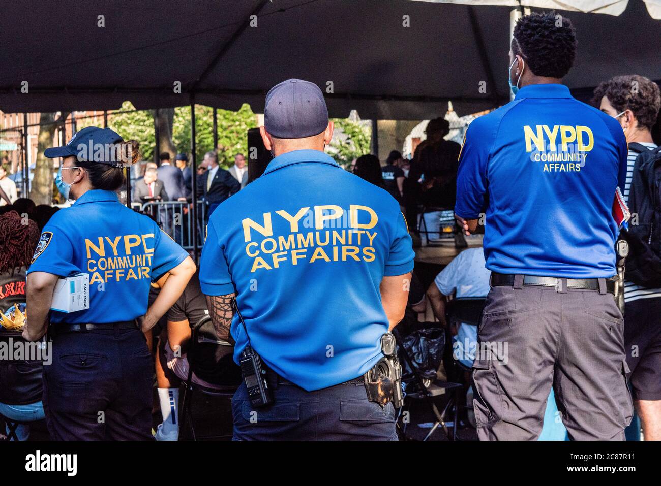 Nypd community affairs hi-res stock photography and images - Alamy