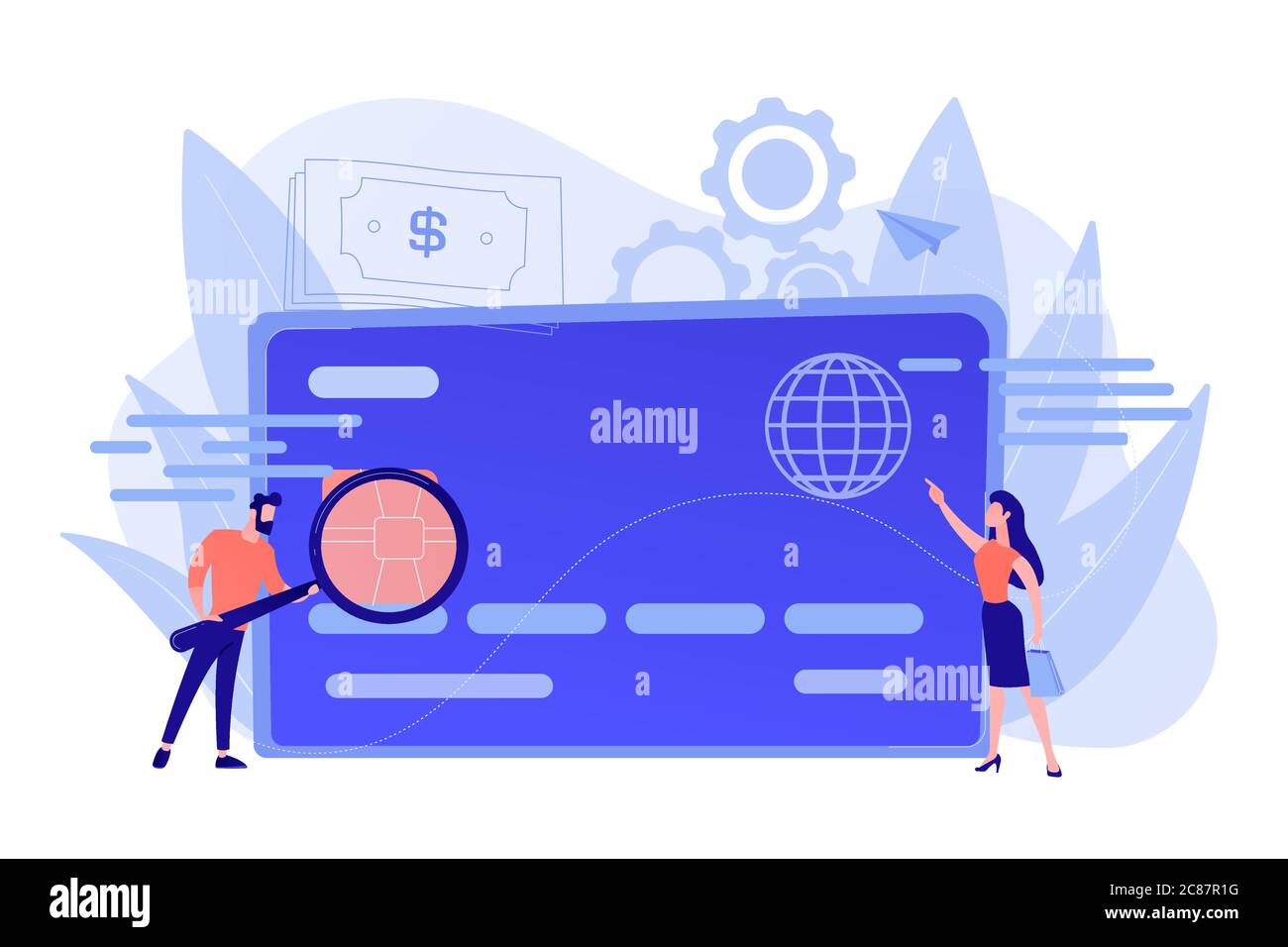 Plastic money concept vector illustration Stock Vector Image & Art - Alamy