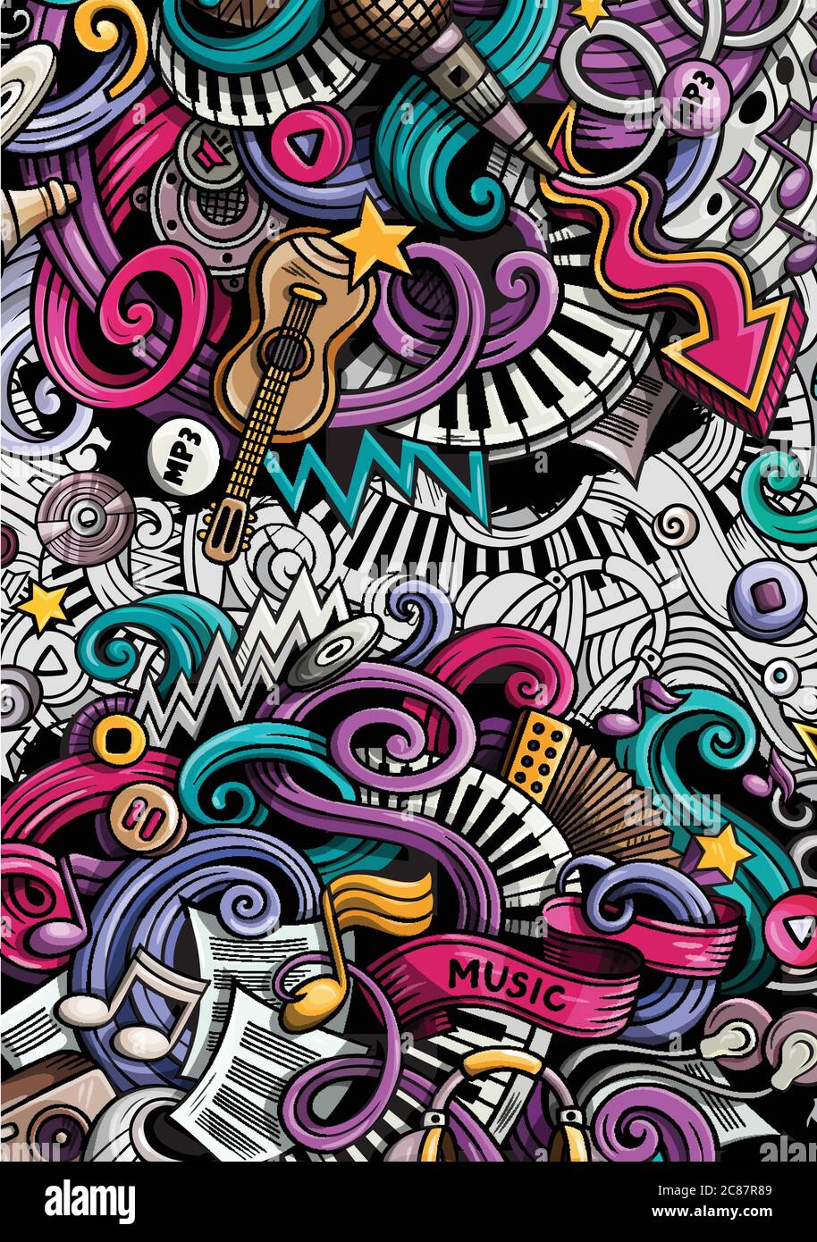 Music Doodle Background