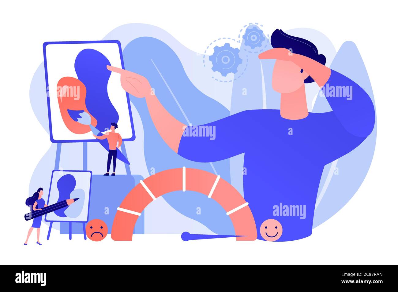 Emotional design concept vector illustration Stock Vector Image & Art ...