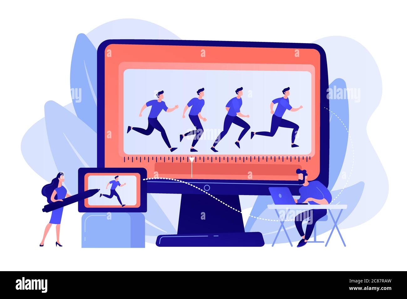 Computer animation concept vector illustration Stock Vector Image & Art ...