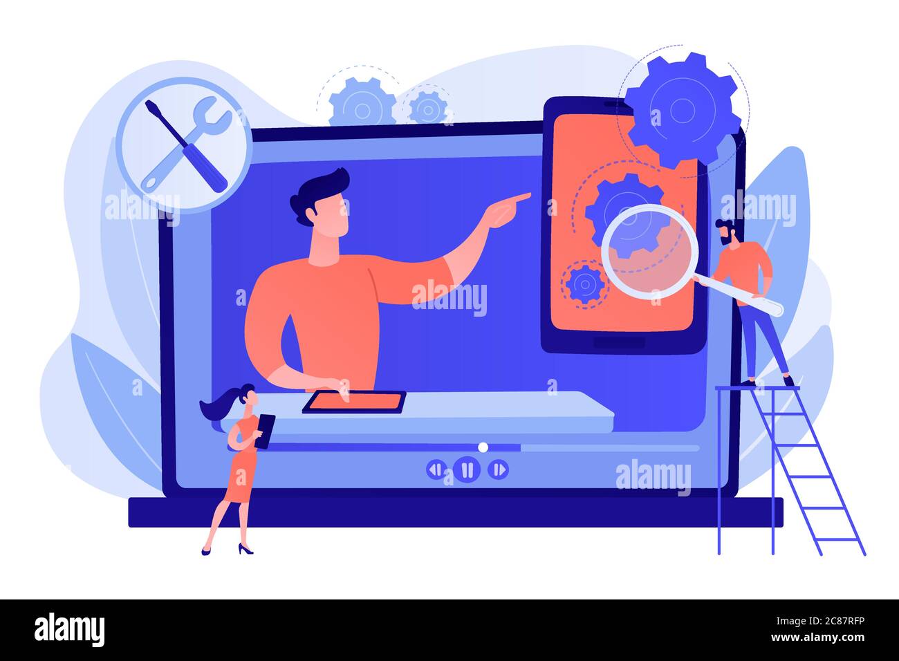 Technical review concept vector illustration Stock Vector Image & Art ...