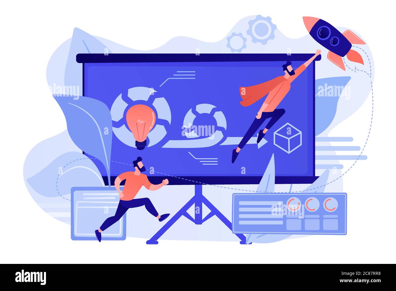 Agile project management concept vector illustration Stock Vector Image ...