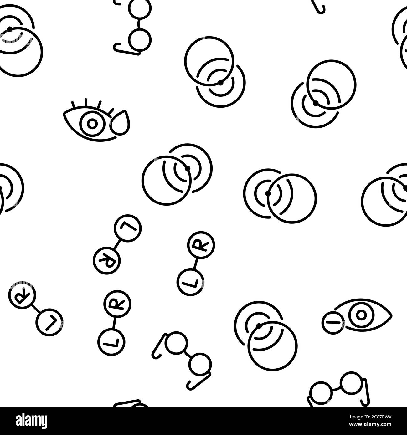 Optometry Eye Health Vector Seamless Pattern Stock Vector Image & Art ...