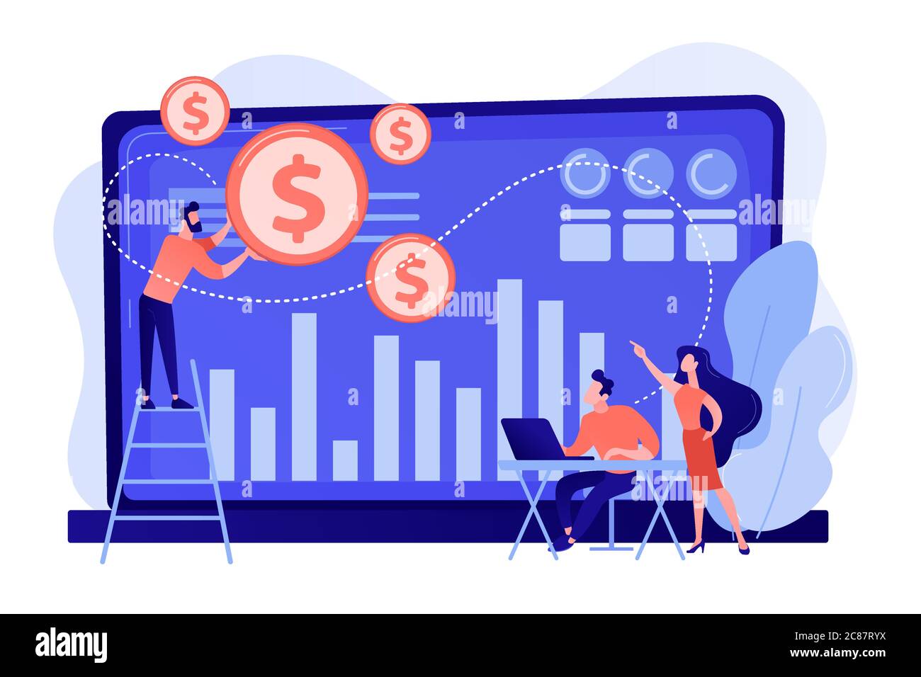 Data Monetization Concept Vector Illustration Stock Vector Image And Art