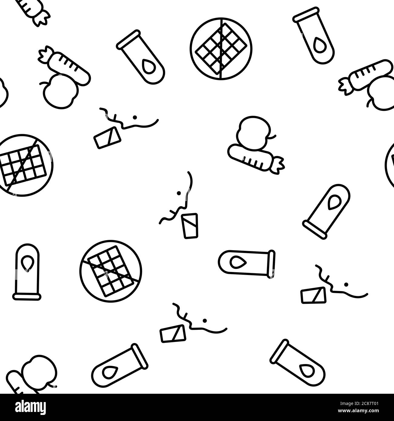 Diabetes Sugar Disease Vector Seamless Pattern Stock Vector Image & Art ...