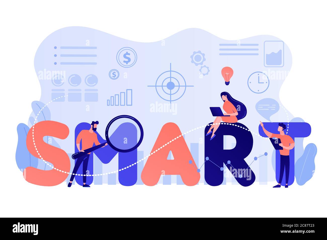 SMART Objectives concept vector illustration Stock Vector Image & Art ...