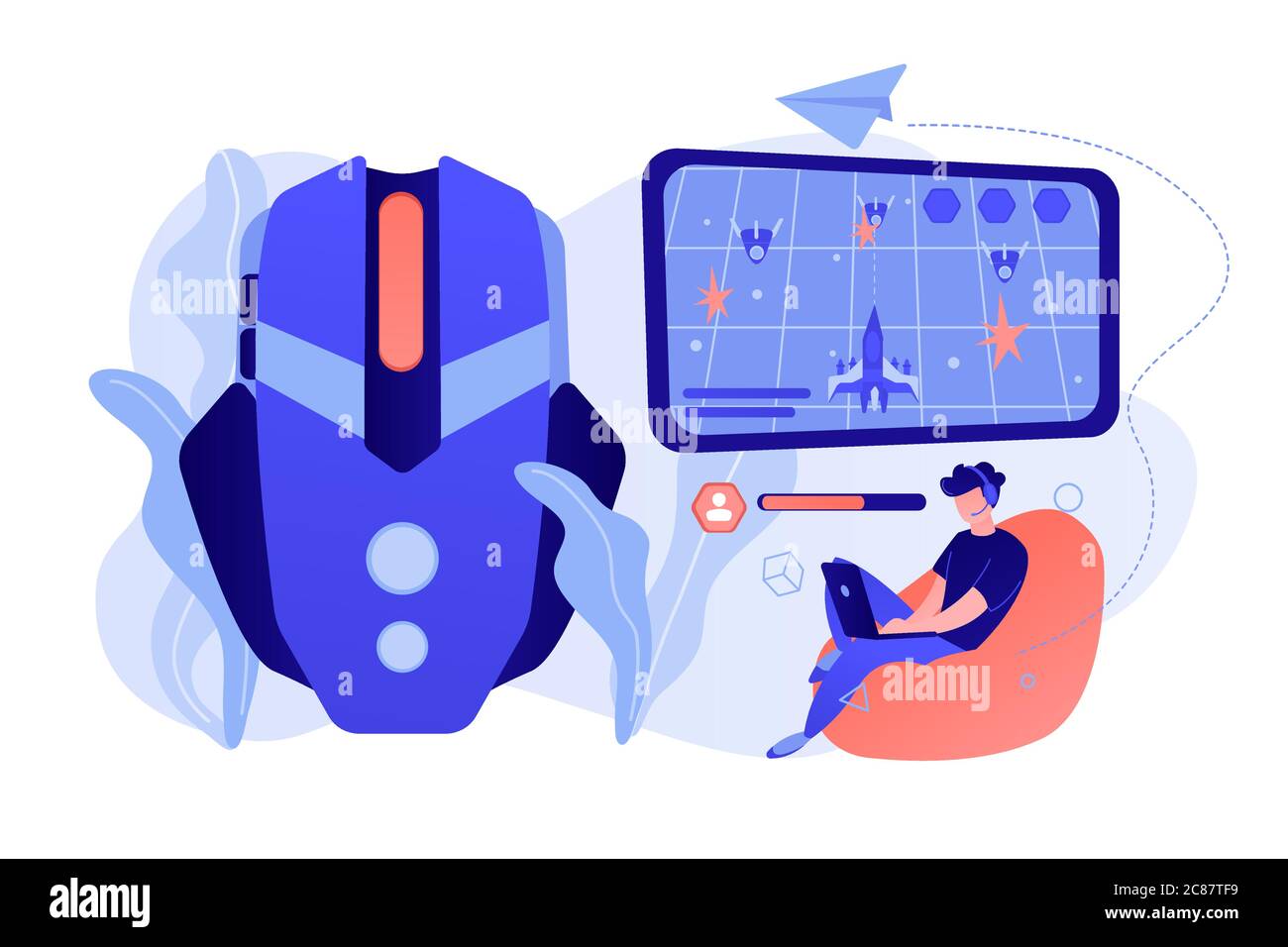 Action game concept vector illustration Stock Vector Image & Art - Alamy