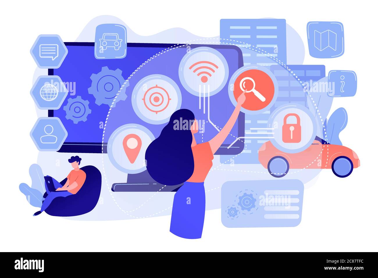 Intelligent interface concept vector illustration Stock Vector Image ...