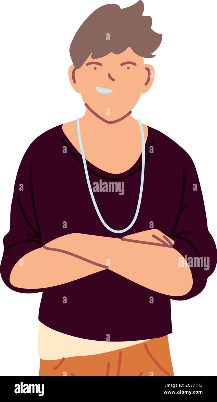 american man cartoon design, Male person people human social media and ...