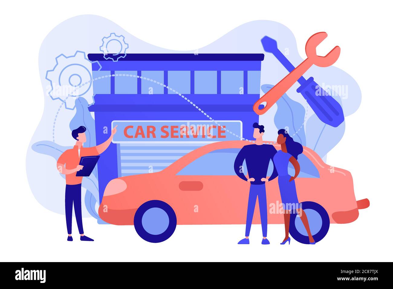 Car service concept vector illustration Stock Vector Image & Art - Alamy