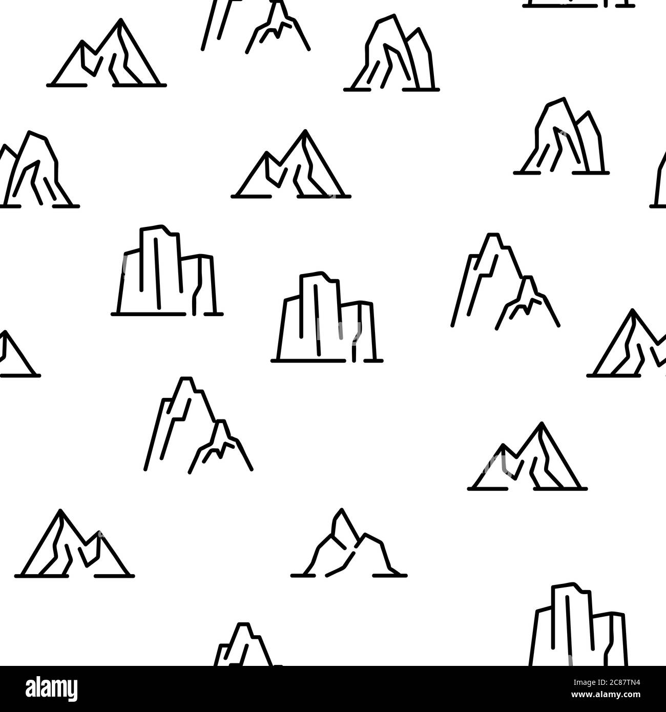 Ridge Different Form Vector Seamless Pattern Stock Vector Image & Art ...