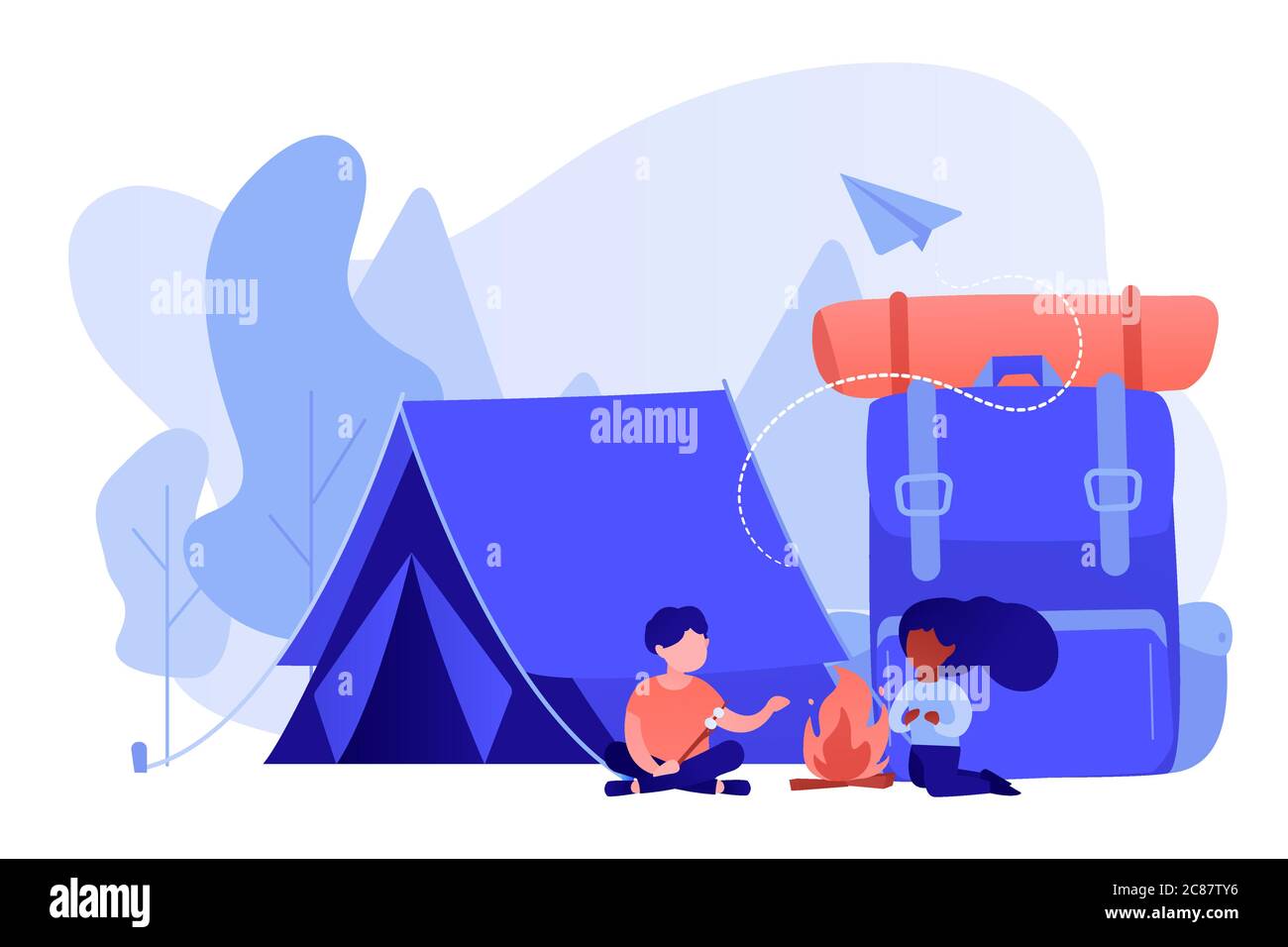 Summer camp concept vector illustration Stock Vector Image & Art - Alamy