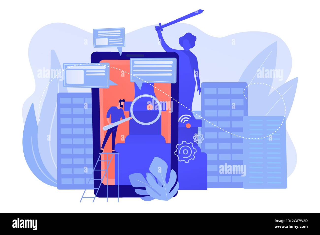 Smart destinations project concept vector illustration Stock Vector ...