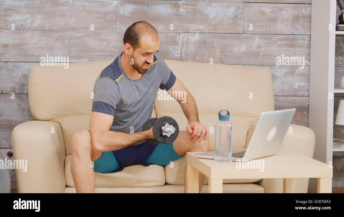 Biceps workout hi-res stock photography and images - Alamy